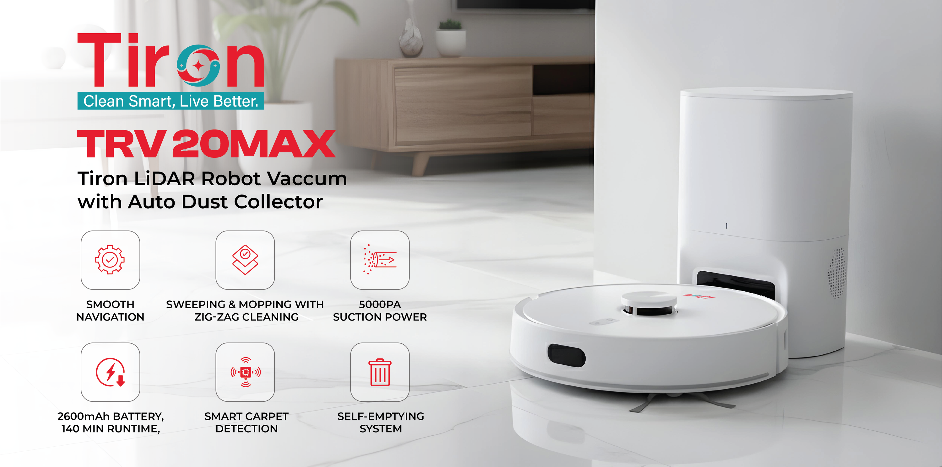 Tiron World - Affordable Robotic Vacuum Cleaners Buy Online & Offline ...